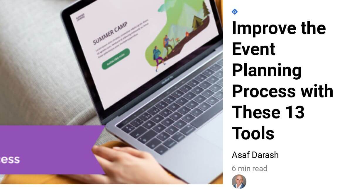 Improve the Event Planning Process with These 13 Tools - Regpack
