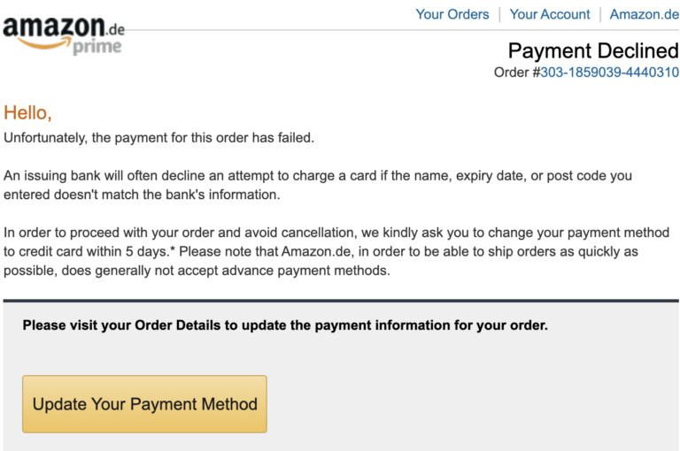 6 Email Templates for Failed Payments You'd Want to Borrow | Regpack