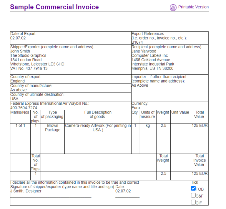 8 Types of Invoices for Small Business | Regpack