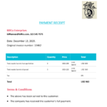 7 Great Receipt of Payment Templates to Use | Regpack