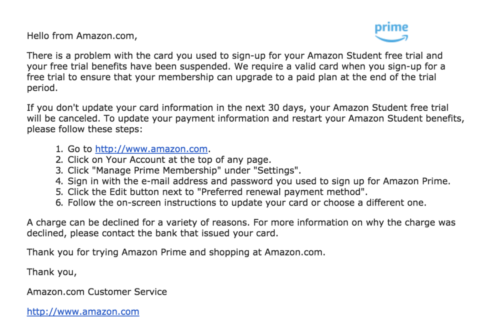 6 Email Templates for Failed Payments You'd Want to Borrow | Regpack